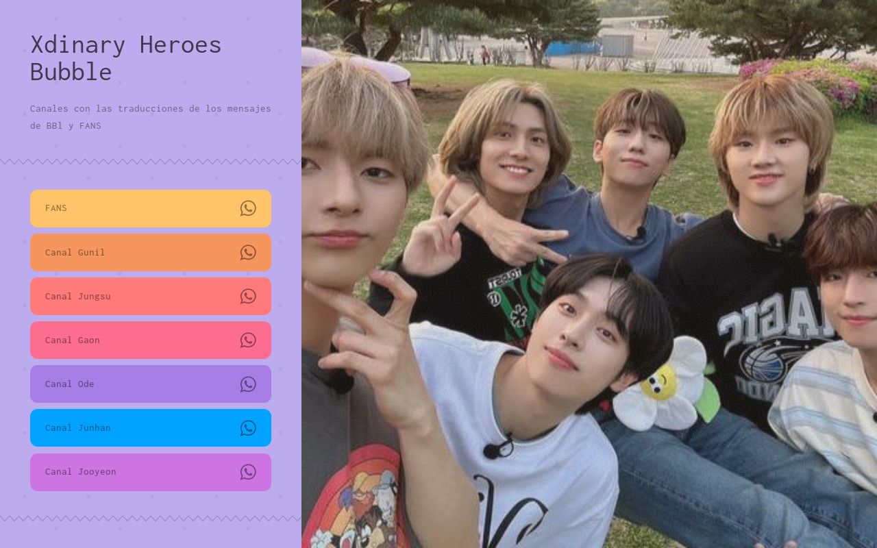 Xdinary Heroes bubble